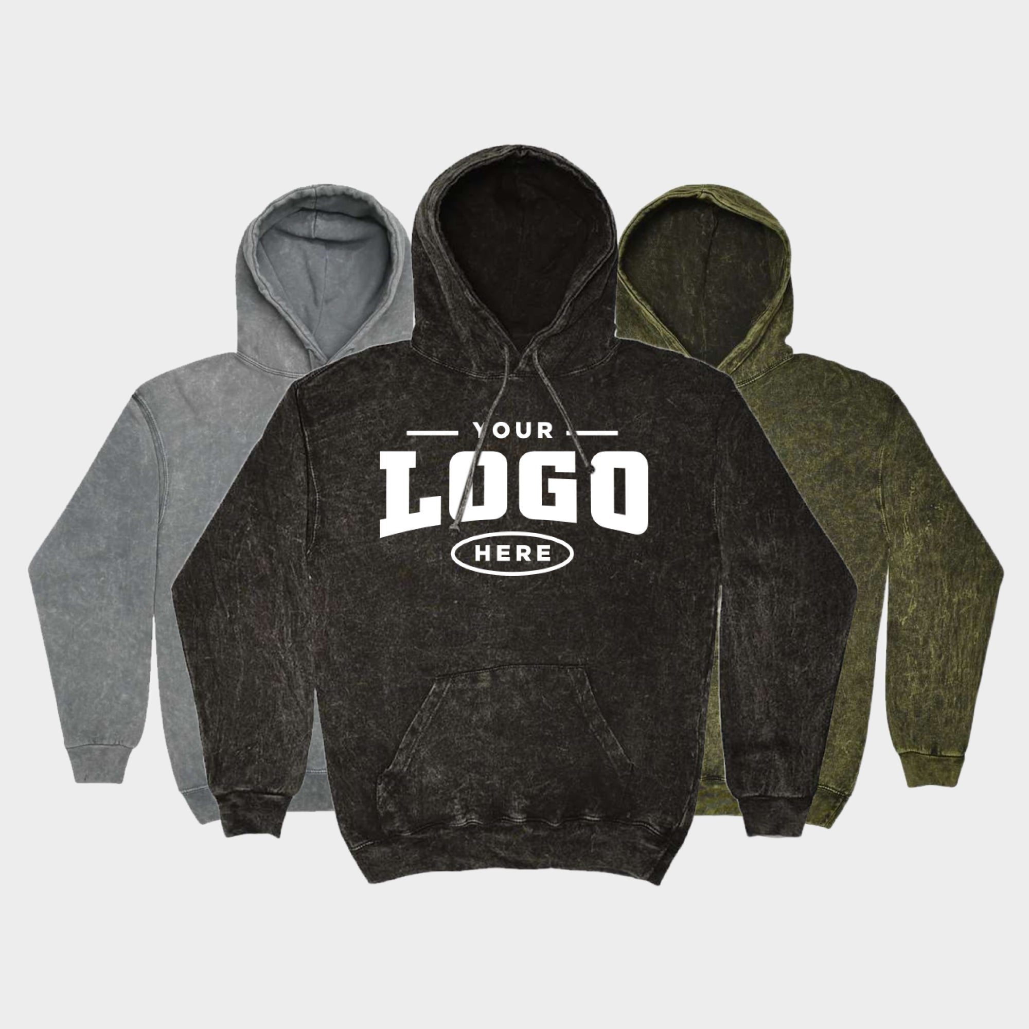 Custom Mineral Wash Hooded Sweatshirt - Colortone 8300
