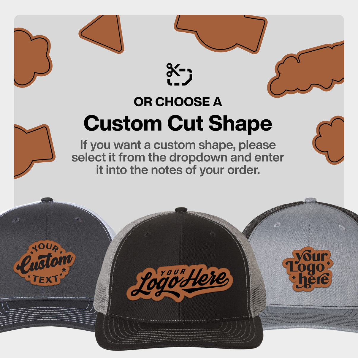 Custom Leather Patch 5-Panel Rope Hat - Blank Rope Hats